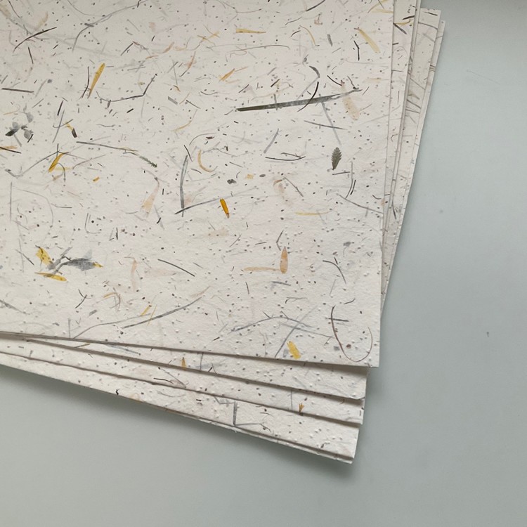 A4 vellen gras papier + zaden groeipapier met grasmaaisel Seed paper ...